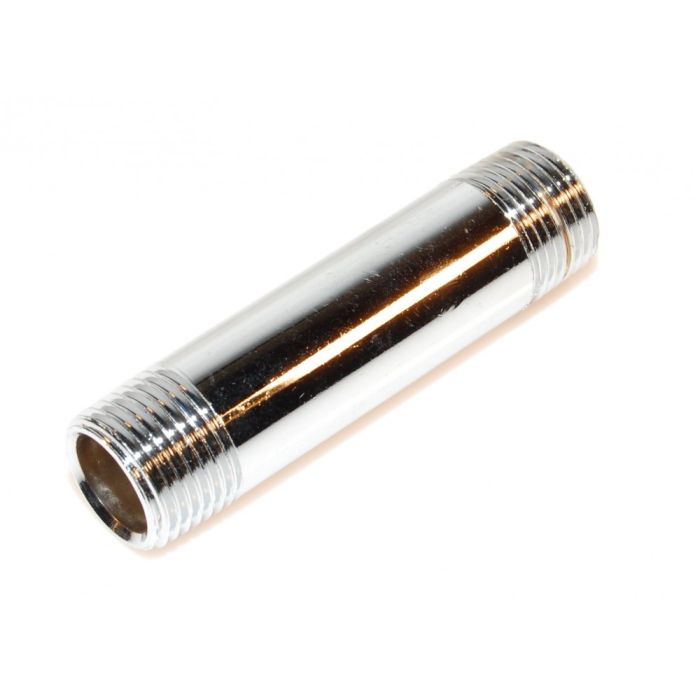 Krom nippelrør 1/2" - 80mm | VVS-Eksperten.dk | Kvalitet og billig VVS | Landsdækkende butikker